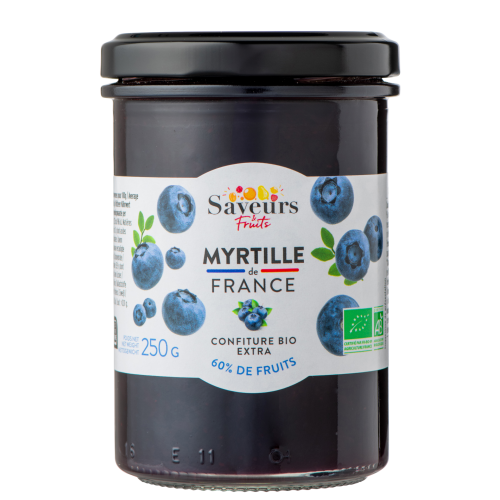 Confiture Myrtille de France Bio - Saveurs&Fruits